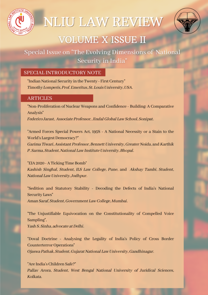 Welcome! - NLIU Law Review